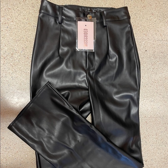 Missguided | Pants & Jumpsuits | Misguided Leather Pants | Poshmark